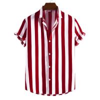 China Summer Men's Short Sleeve Nonwoven Fabric Shirt Plus Size S-3XL White for sale
