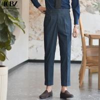 China Customizable Wool Blend Men's Suit Pants S-3XL Business Casual Trousers for sale