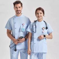 China USA Market Customized Cotton Polyester Nurses Uniform Sets with Logo in Various Color for sale