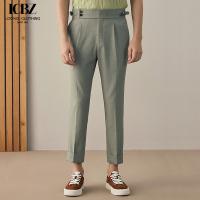 China Customizable Men's Business Suit Trousers Wool Blend Fabric Sizes S to 3XL for sale