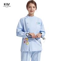 China USA Market Customized Cotton Polyester Nurses Uniform Sets with Logo in Various Color for sale
