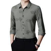 China 2022 100% cotton summer long sleeve shirt fashion solid design for men Pattern Type Solid for sale