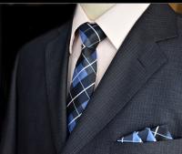 China Solid Color Men's Handkerchief Cotton Pocket Square Scarf for Professional Appearance for sale
