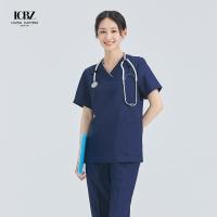 China Custom Medical Scrub Uniforms Stretch Spandex Fabric Sizes S-XXL for Men Women for sale