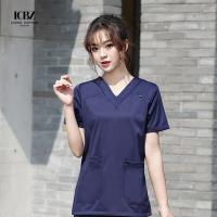 China Custom Scrub Uniforms Nurse Maternity Scrubs Polyester Cotton S to XXL for Medical Professionals for sale