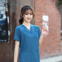 China Custom Scrub Uniforms Nurse Maternity Scrubs Polyester Cotton S to XXL for Medical Professionals for sale