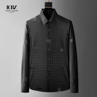 China Custom Printed Plaid Shirt for Men Polyester Cotton Casual Wear Sizes M to 5XL for sale