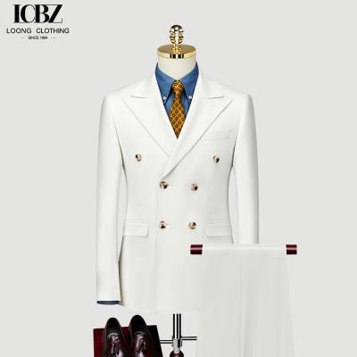 China Custom Business Suit for Men Wool Blend Fabric Sizes S to 3XL for Weddings UK for sale
