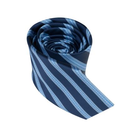 China Wholesale Custom Italian Silk Polyester Necktie Fabric for Men Woven Neck Ties 8cm Width for sale