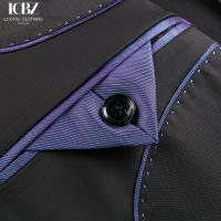 China Custom Slim Fit Business Casual Men Suit Jacket Wool Blend Fabric S-3XL Custom Logo for sale