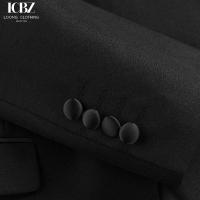 China Custom Slim Fit Business Casual Men Suit Jacket Wool Blend Fabric S-3XL Custom Logo for sale