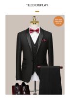 China Custom Slim Fit Business Casual Men Suit Jacket Wool Blend Fabric S-3XL Custom Logo for sale