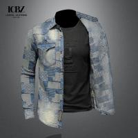 China Men's Retro Flower Shirt Casual Dress Shirt Polyester Cotton S-5XL Custom Logo for sale