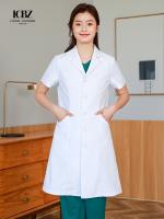 China Custom Short Sleeve Women's Medical Nurse Uniform Eco-Friendly Woven Fabric Scrubs S-XXL for sale