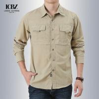 China Custom Logo Classic Check Navy 100% Cotton Men's Shirt Sizes M-4XL for sale