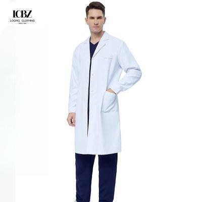 China Unisex Long Sleeve Medical Scrubs Hospital Uniforms Polyester Cotton Blend Sizes S to XXL for sale