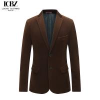 China Custom Men's Casual Business Suit Jacket Corduroy Wool Blend Sizes S-3XL for sale