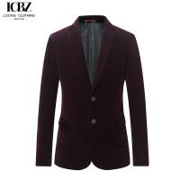 China Custom Men's Casual Business Suit Jacket Corduroy Wool Blend Sizes S-3XL for sale