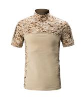 China Custom Camouflage Training T-Shirt Quick Dry Polyester Cotton Blend S-3XL for sale