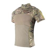 China Custom Camouflage Training T-Shirt Quick Dry Polyester Cotton Blend S-3XL for sale