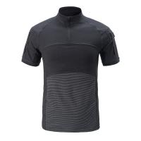 China Custom Camouflage Training T-Shirt Quick Dry Polyester Cotton Blend S-3XL for sale