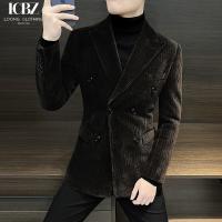 China Customized Logo Printing Chenille Men's Winter Double-Breasted Suit Jacket Business for sale