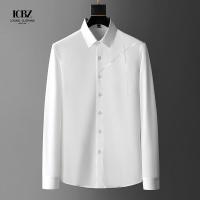 China Custom Embroidered Oversized Men's Shirts Polyester Cotton Sizes M to 5XL for sale
