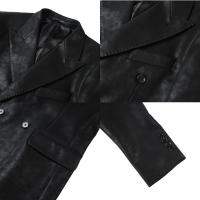 China Custom Men Suede Suit Jacket Business Casual Slim Fit Blazer S-3XL Wool Blend Fabric for sale