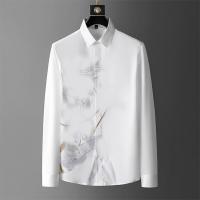 China Custom Men's Cotton Fitted Long Sleeve Shirt with Digital Print Horse Design Sizes M-5XL for sale