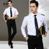China Polyester Cotton Gray Black Security Guard Uniform Set with Customized Logo Printing for sale