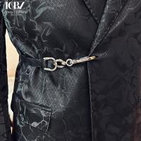 China Custom Logo Men's Leather Suit Jacket Peaked Style Sizes S to 3XL for Casual Formal Wear for sale