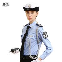China Custom Security Guard Workwear Uniform Shirts Polyester Cotton Sizes S to 3XL for sale