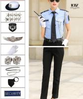 China Custom Security Guard Workwear Uniform Shirts Polyester Cotton Sizes S to 3XL for sale