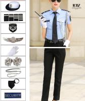 China Custom Security Guard Workwear Uniform Shirts Polyester Cotton Sizes S to 3XL for sale