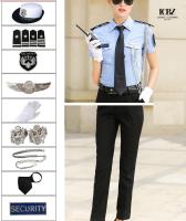 China Custom Security Guard Workwear Uniform Shirts Polyester Cotton Sizes S to 3XL for sale