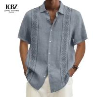 China Custom Men's Hawaiian Shirt and Shorts Set Polyester Spandex Cotton Sizes XXL to 10XL for sale