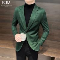 China Customized Deerskin Single-Breasted Two Button Suit Blazer for Men's Business Attire for sale