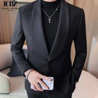 China Custom Business Suit Blazer Jacket for Men Wool Blend Fabric Sizes S to 3XL for sale