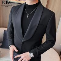 China Custom Business Suit Blazer Jacket for Men Wool Blend Fabric Sizes S to 3XL for sale
