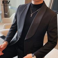 China Custom Business Suit Blazer Jacket for Men Wool Blend Fabric Sizes S to 3XL for sale