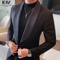 China Custom Business Suit Blazer Jacket for Men Wool Blend Fabric Sizes S to 3XL for sale