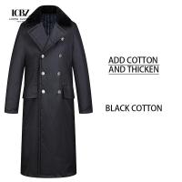 China Custom Logo Black Winter Coat Security Uniform Set Polyester Cotton Sizes S-3XL for sale
