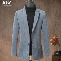 China Custom Slim Fit Corduroy Suit Jacket for Men 2024 Wool Blend Fabric S-3XL for sale