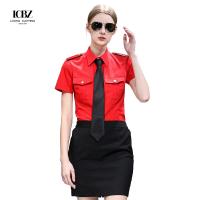 China Custom Airline Pilot Uniform for Women Modern Cabin Crew Flight Attendant Attire S-3XL for sale