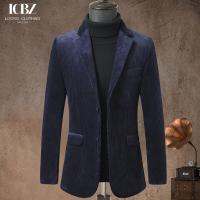 China Custom Slim Fit Corduroy Suit Jacket for Men 2024 Wool Blend Fabric S-3XL for sale
