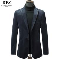 China Custom Men Corduroy Blazer Jacket Wool Blend Fabric S M L XL 2XL 3XL for sale