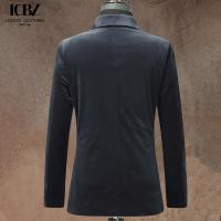China Custom Men Corduroy Blazer Jacket Wool Blend Fabric S M L XL 2XL 3XL for sale