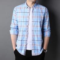 China 100% Cotton Plaid Western Shirt for Men Half Long Sleeve Plus Size Autumn 6XL for sale