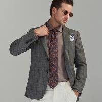 China Men's Woolen Formal Suit Blazer One Button Slim Fit 1000 Cotton Thicken Winter Business Jacket for sale