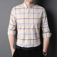 China 100% Cotton Plaid Western Shirt for Men Half Long Sleeve Plus Size Autumn 6XL for sale
